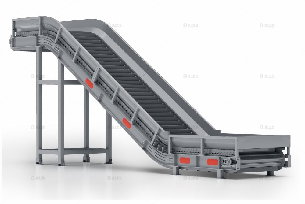 Metal Chain Conveyor for Plastic Recycling & Drum Handling